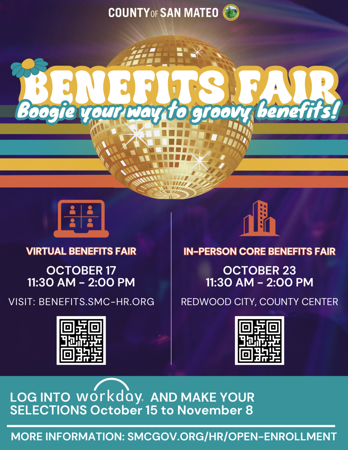 County of San Mateo Virtual Employee Benefits Fair – Boogie your way to ...